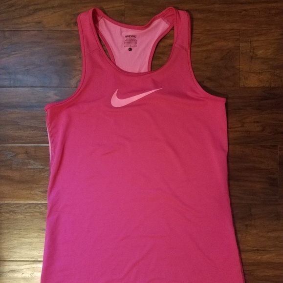 Nike | Tops | Nike Pro Pink Racerback Tank Top | Poshmark